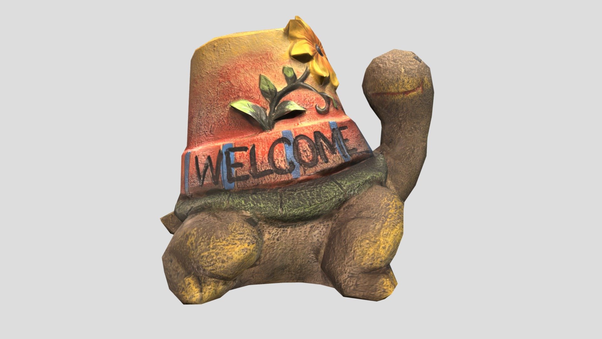 Turtle (Flower Pot) - Download Free 3D model by David Wigforss ...