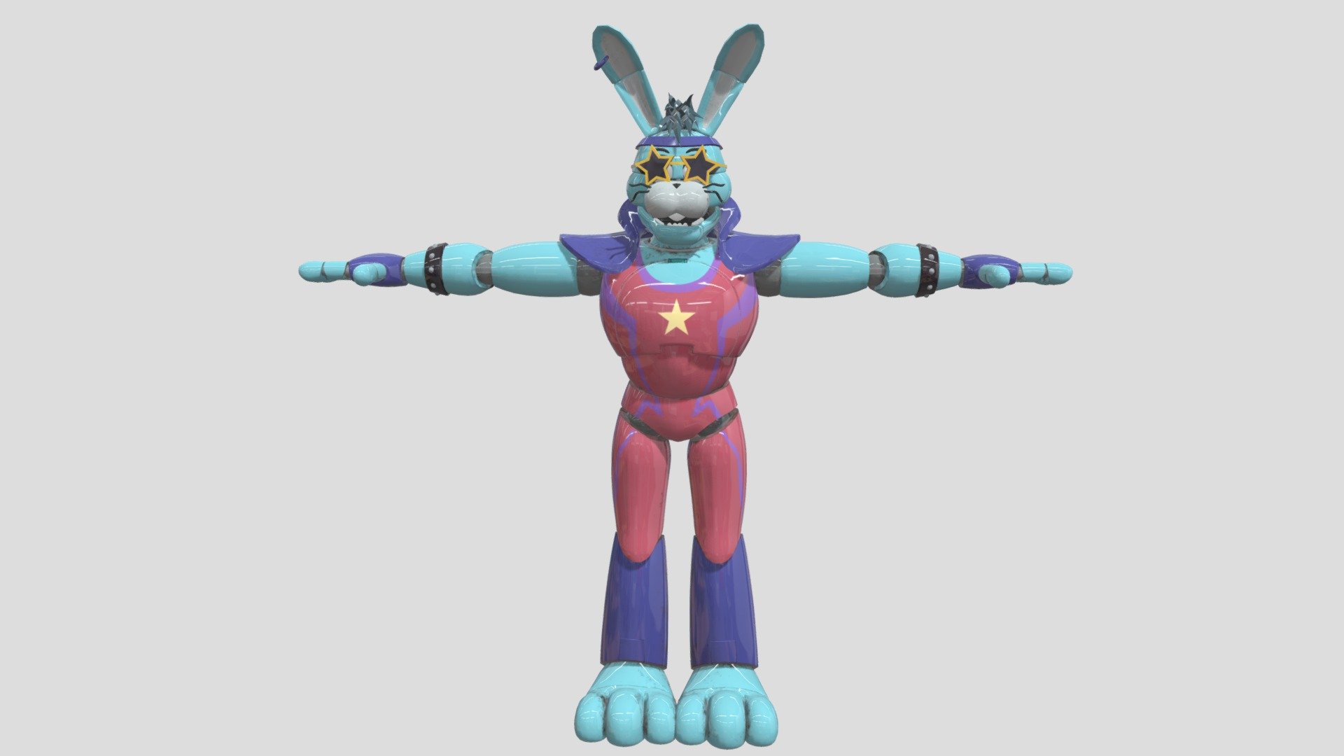 Glamrock Bonnie - Download Free 3D model by RoxanneTheArtist945 ...