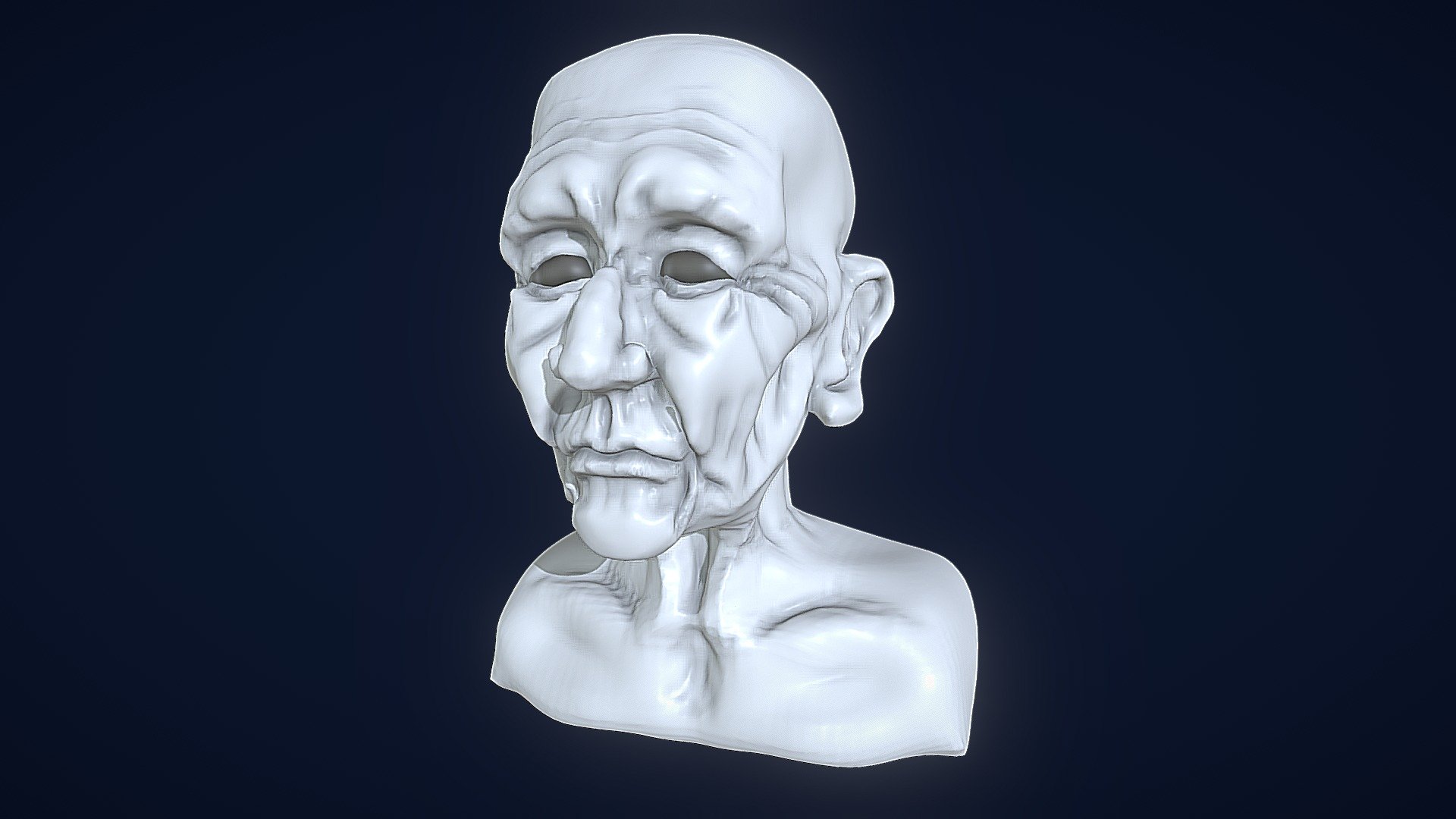 glowa staruszki - 3D model by Majsolt [683043c] - Sketchfab