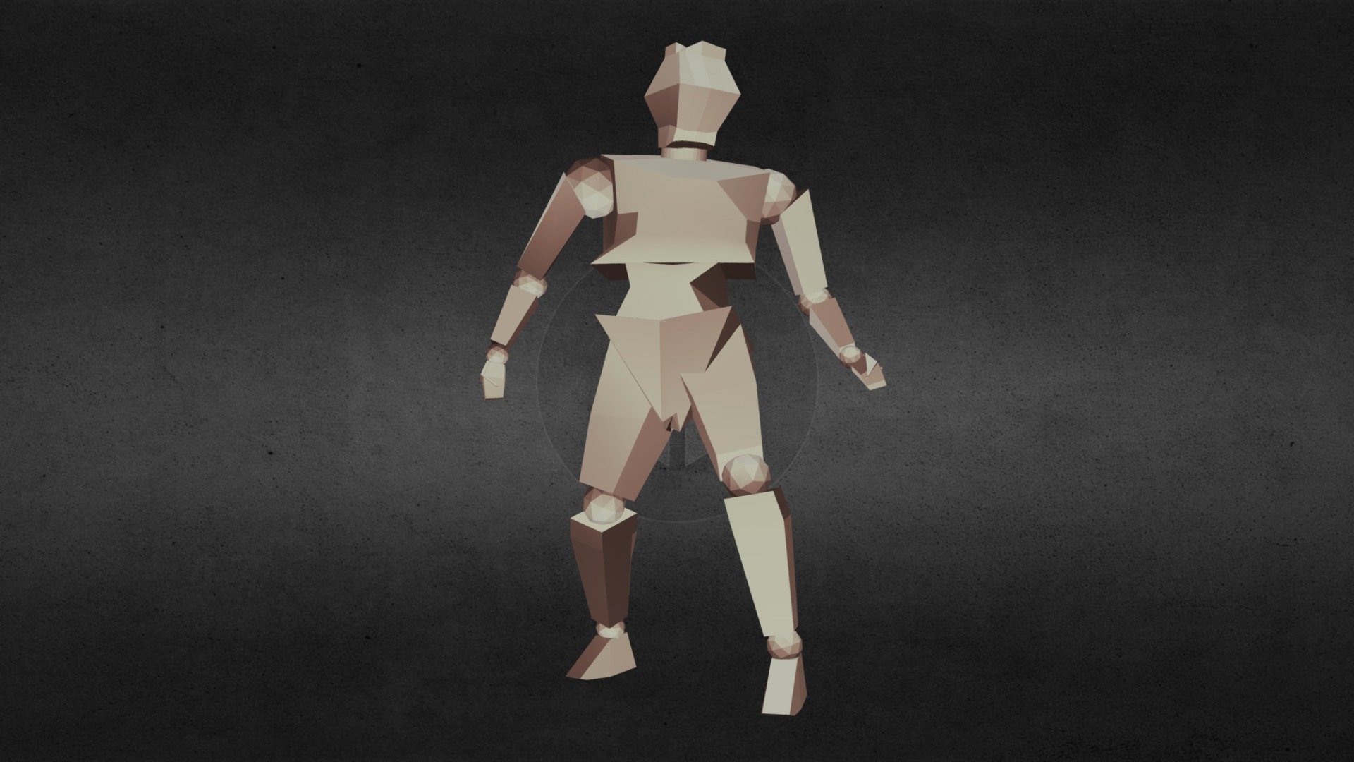 634230035 Low Polygon Human (Idle) - Download Free 3D model by ...
