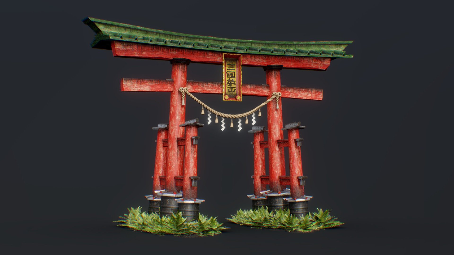 «Japanese Gates» v2.0 by mkaplunow - Buy Royalty Free 3D model by Mike ...