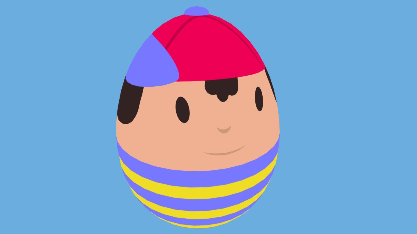Easter Egg - Ness - 3D model by Gabriel de Souza (@gabrieldesouza ...