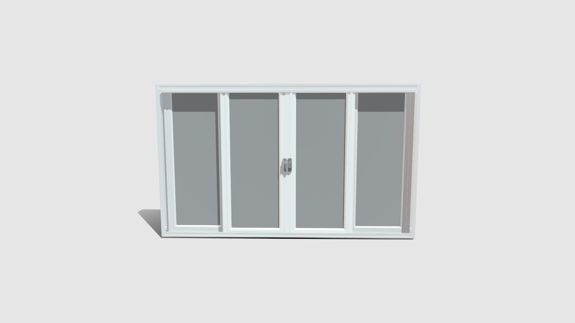 4 Panel Sliding Window - 3D model by rdroid [68379c6] - Sketchfab