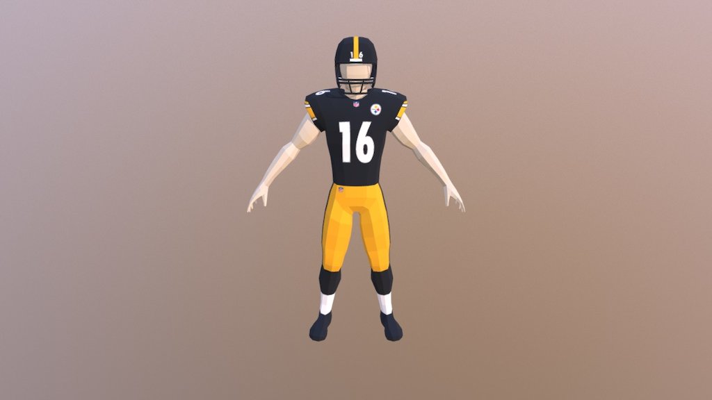 Low poly football player WIP - 3D model by azatelli [6838db6] - Sketchfab