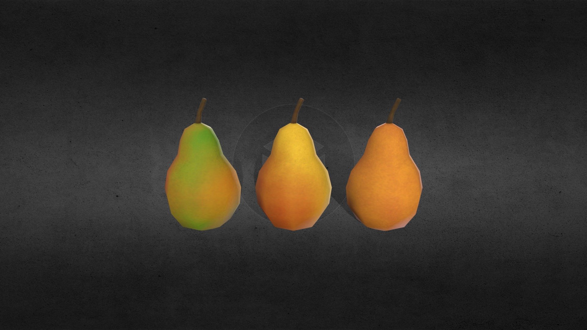 3 Pears as low poly set - Download Free 3D model by FunWithBlender ...