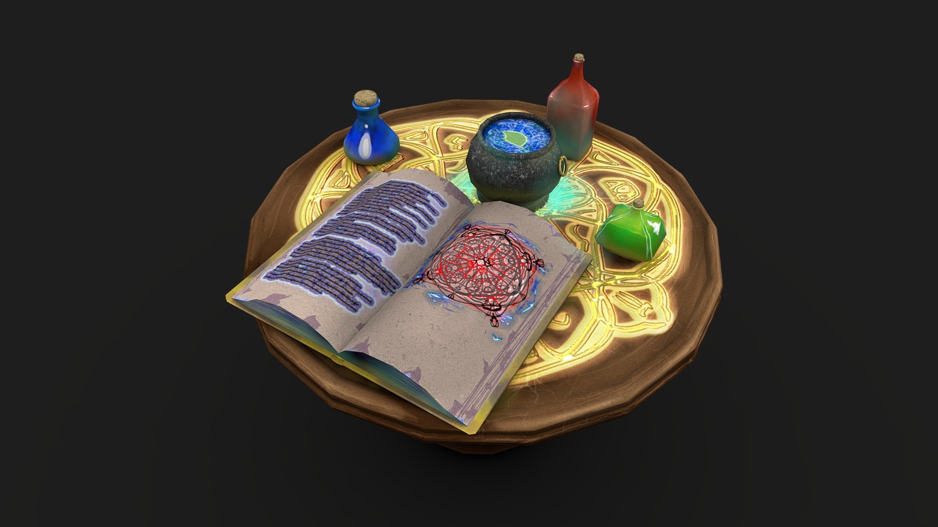 Alchemist's Magic Table - 3D model by Nicholas Schaepe (@thebuilder2k ...