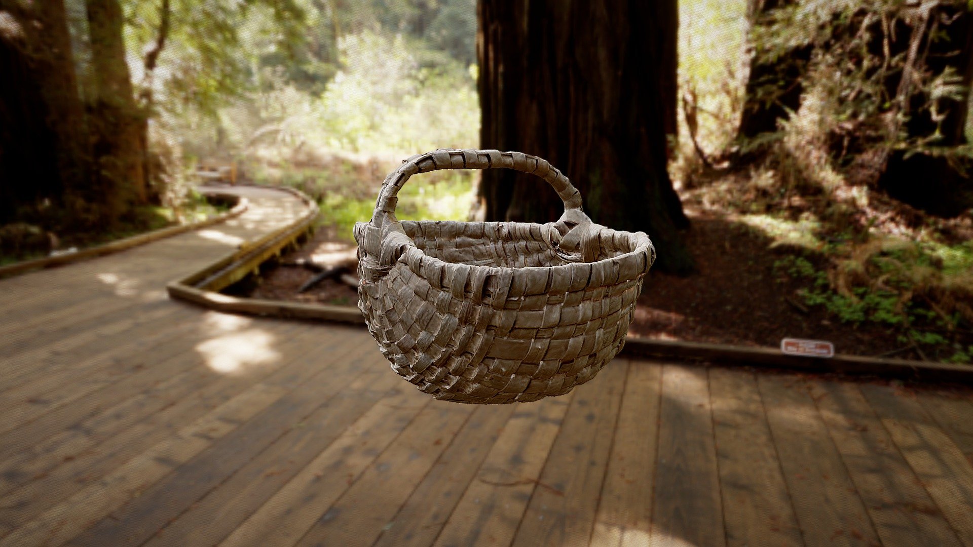 Hand-woven basket 3d scan - de-lighting test [2] - 3D model by Jacek ...