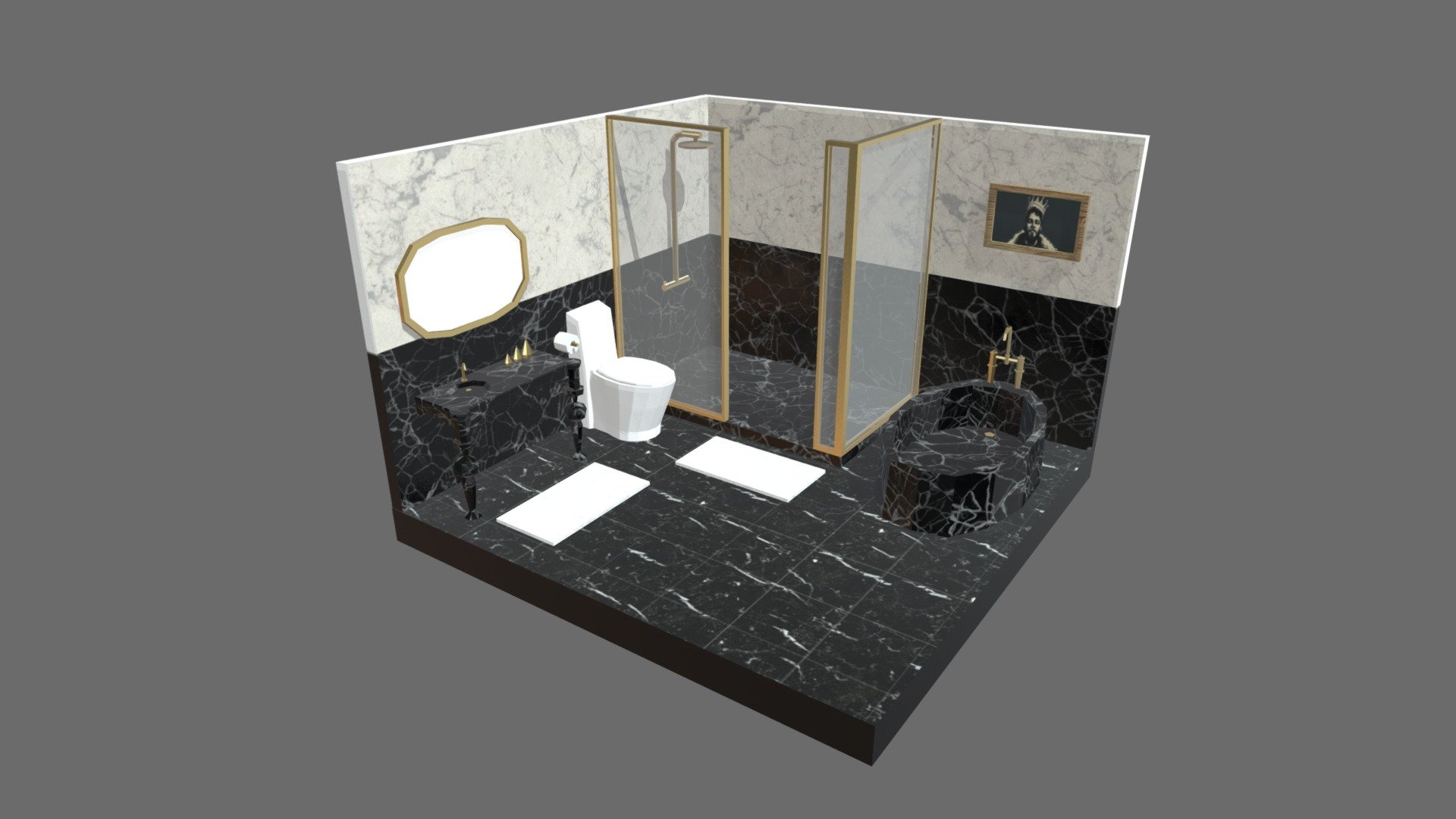 Low Poly Bathroom Pack 02 - Buy Royalty Free 3D model by ViperJr3D [683bb26] - Sketchfab Store