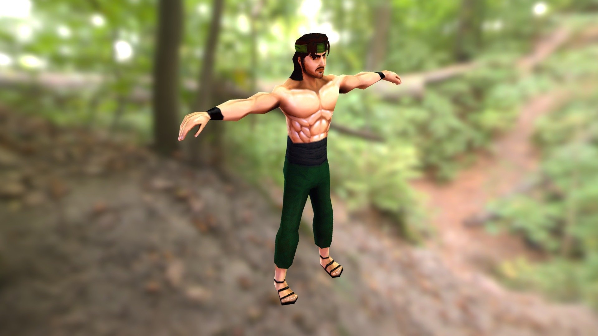 Pendekar (Warrior) - 3D model by kaptenlaknat [683c046] - Sketchfab