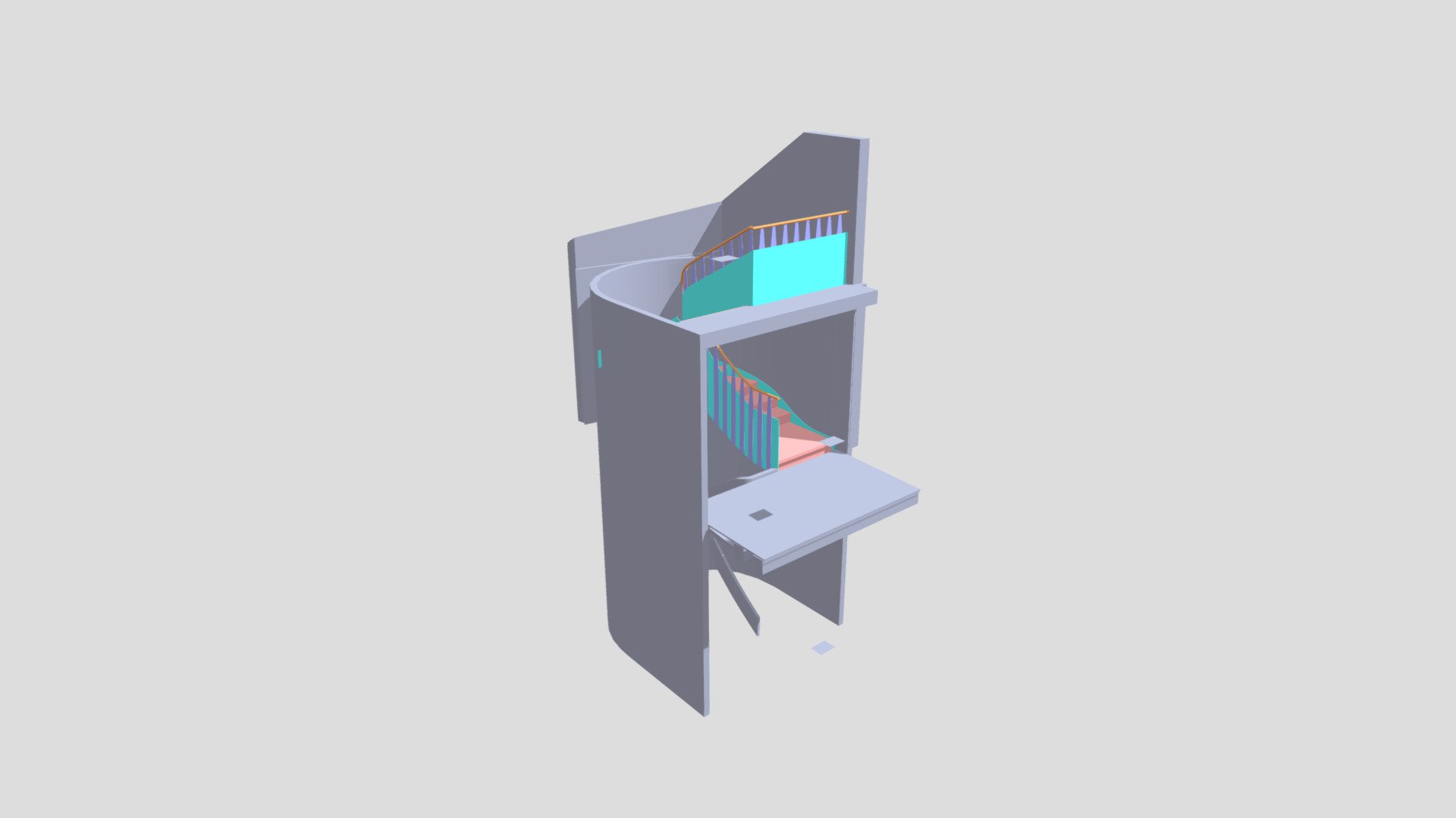 Staircase, Zurich, Paradeplatz 5 - 3D model by psmetalltechnik [683e8dd ...