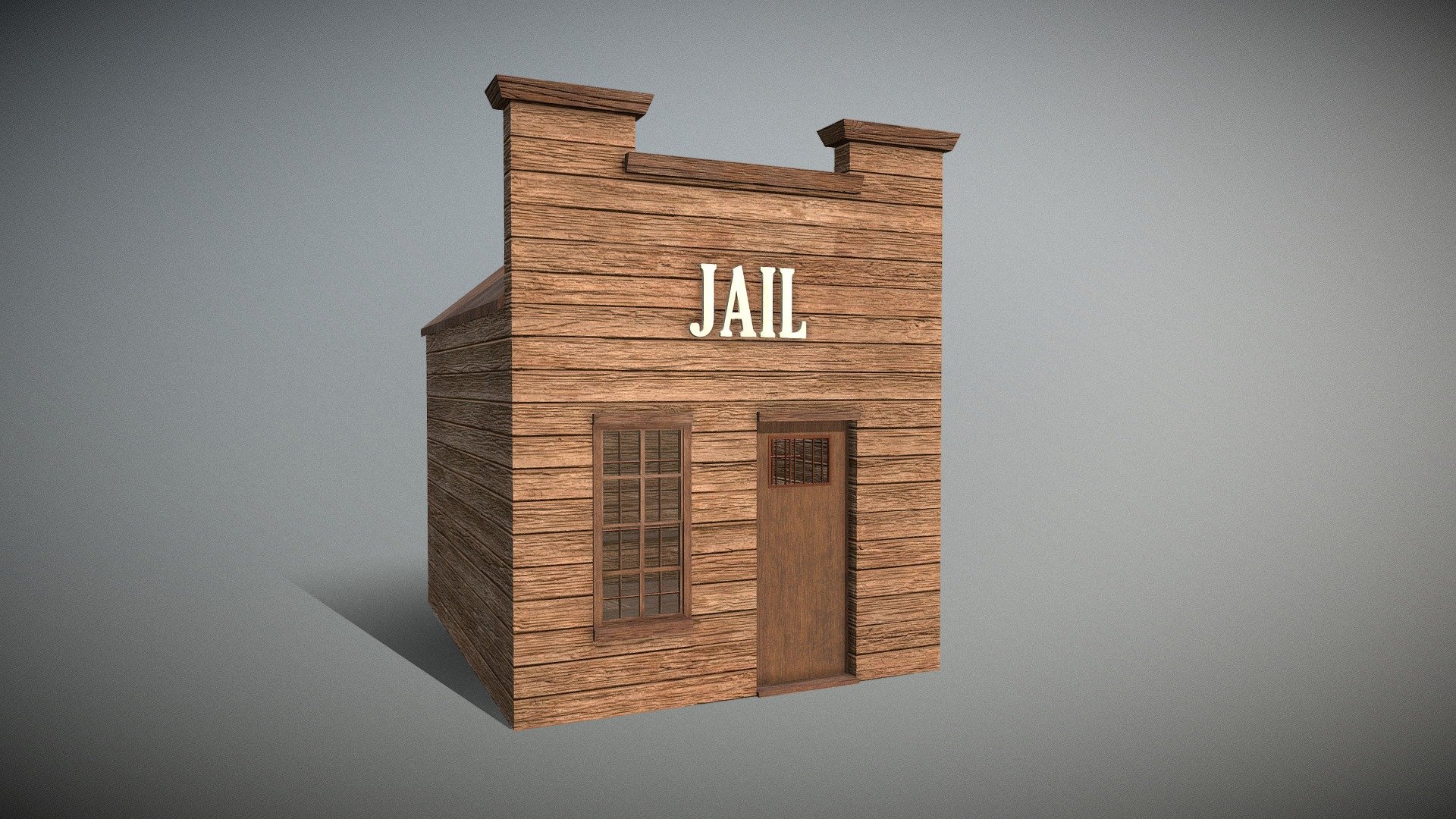 Western Jailhouse - 3D model by rakelalme [6841951] - Sketchfab