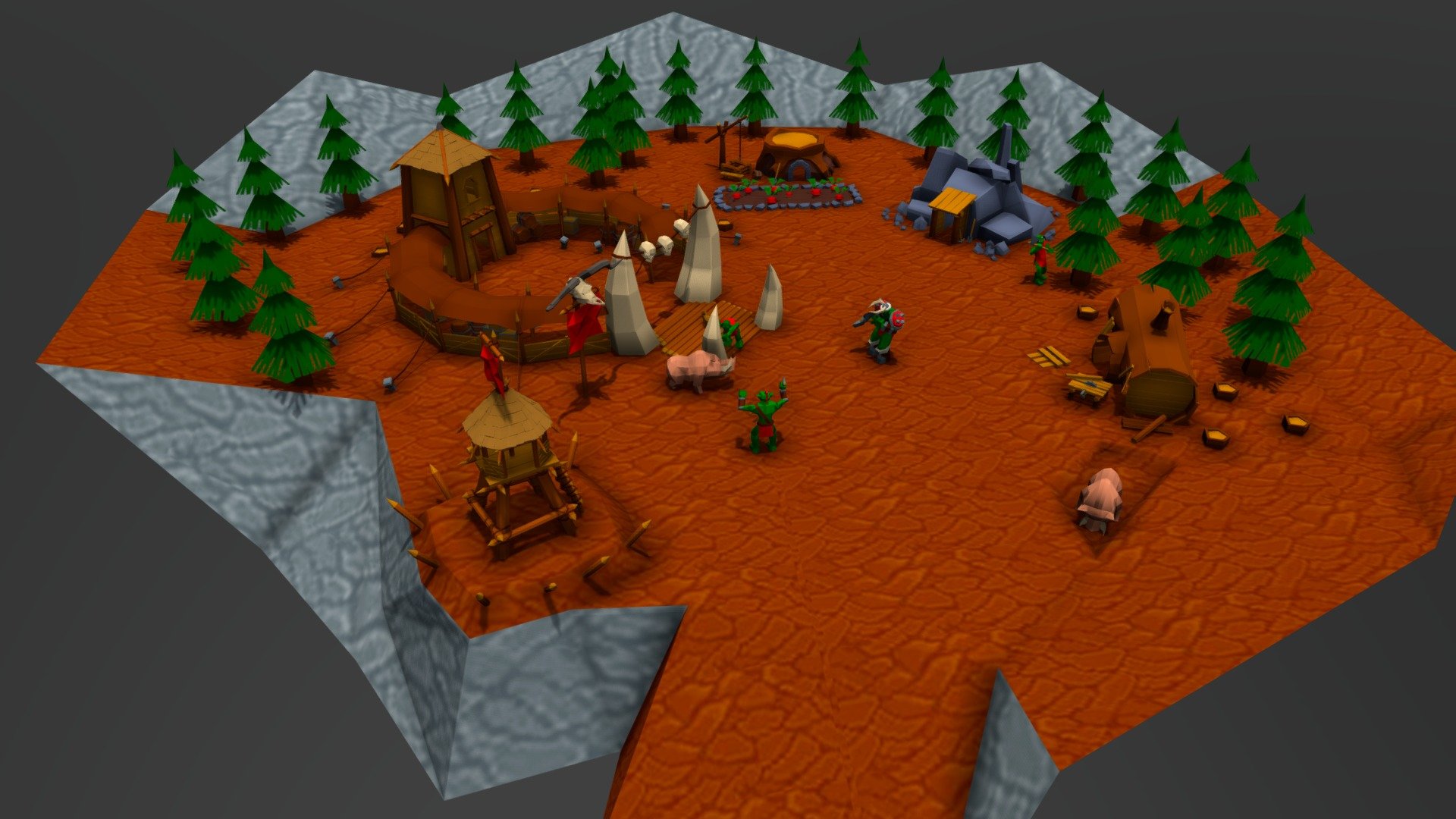Orc Base - 3D model by SergeySerebry [6844c11] - Sketchfab