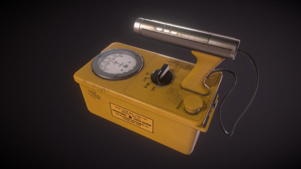 Geiger counter - 3D model by MyxerMan [6845c20] - Sketchfab