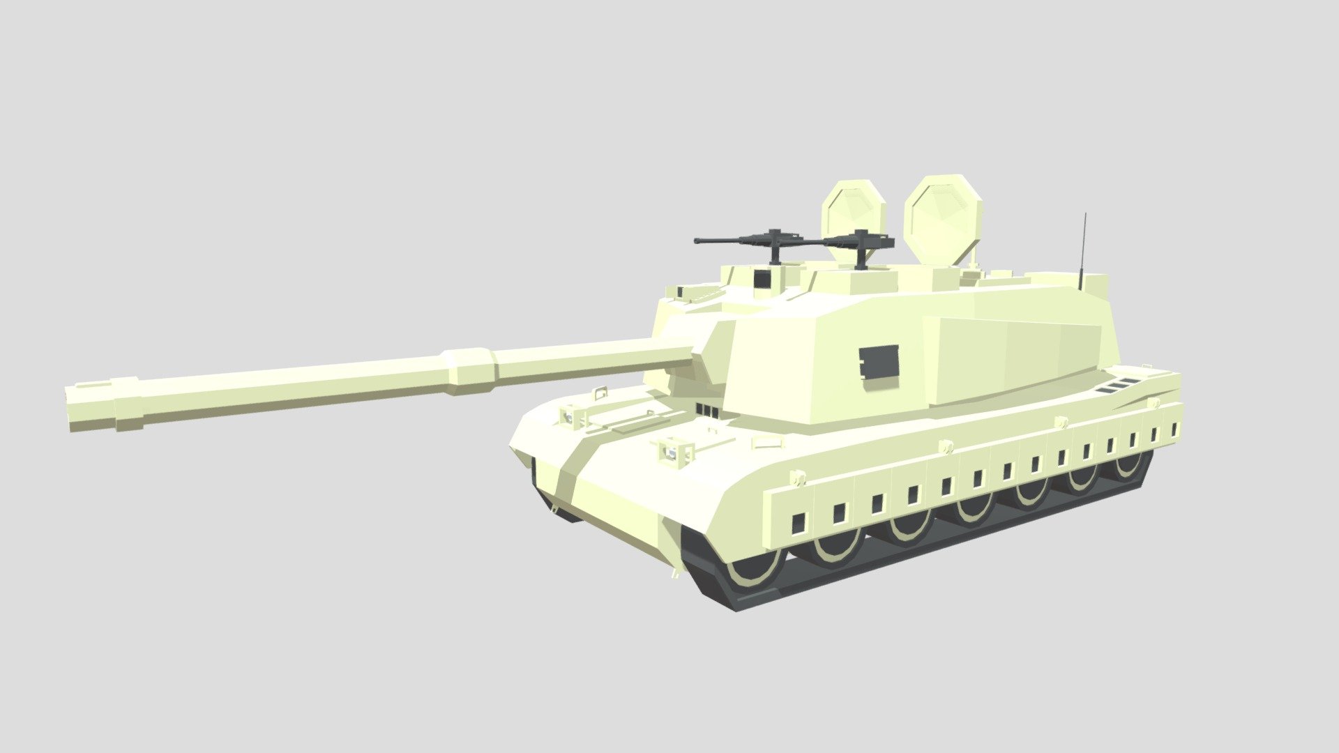 Low Poly Simple Cartoon Heavy Tank - Buy Royalty Free 3D model by ...