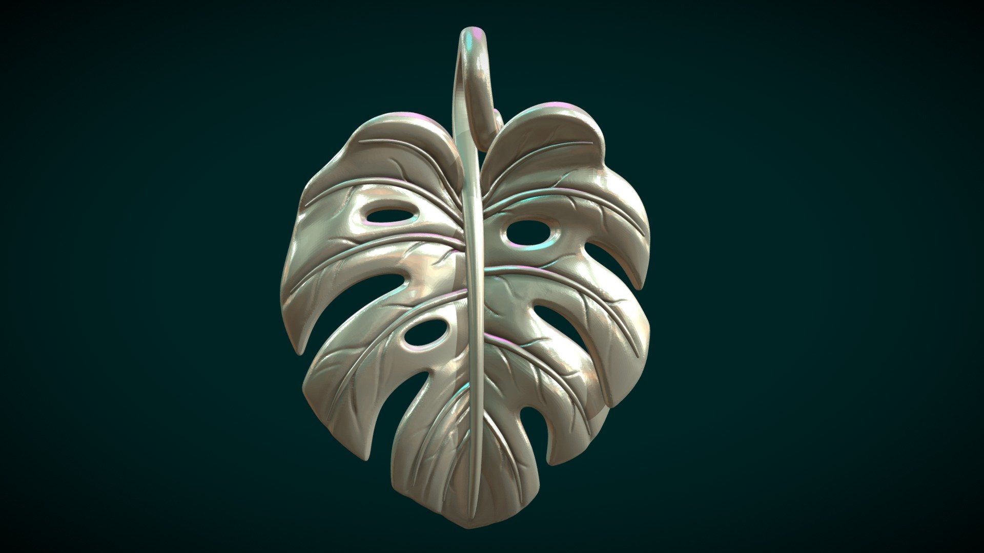 Monstera Pendant - 3D model by Skazok [684949c] - Sketchfab