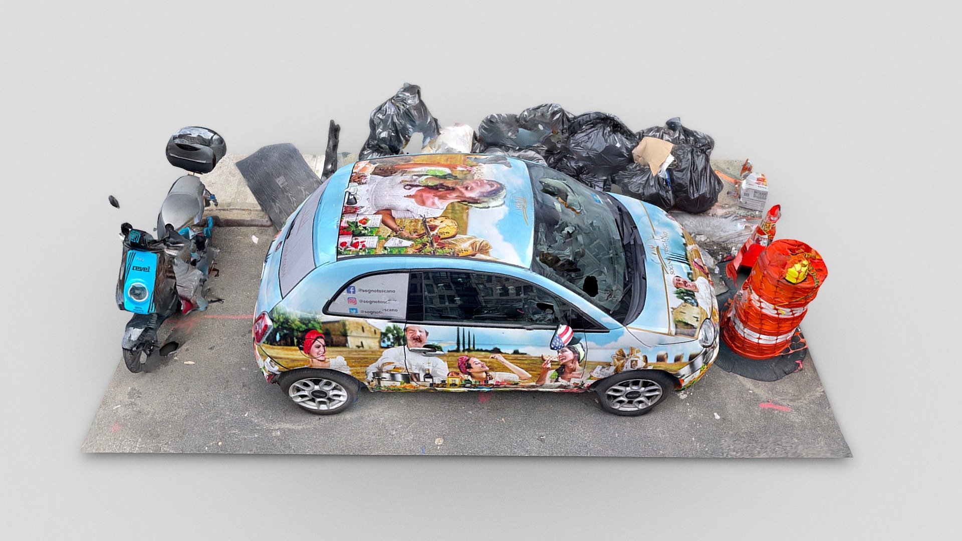 Day 110 bis: Sogno Toscano car full scene - Download Free 3D model by ...