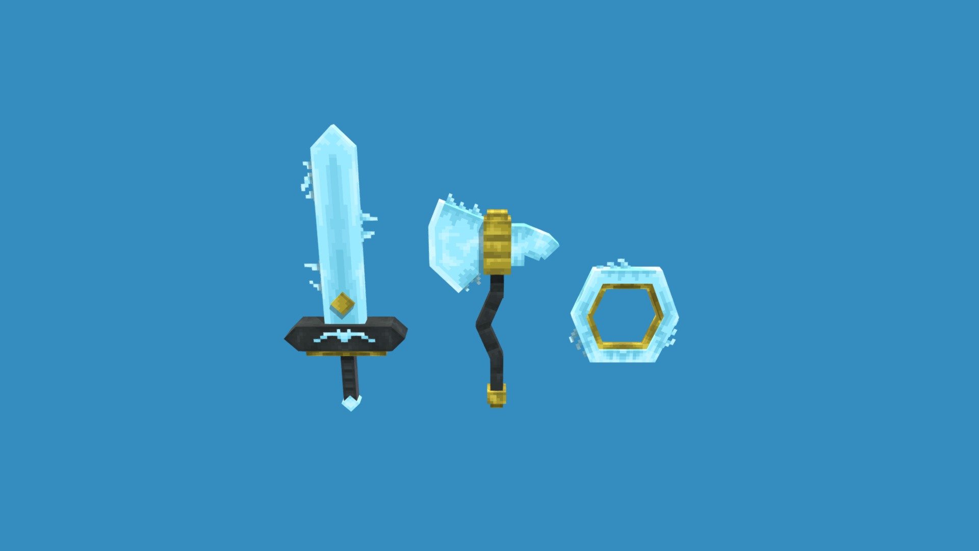 Frost weapons - 3D model by samus2002 [6849b49] - Sketchfab