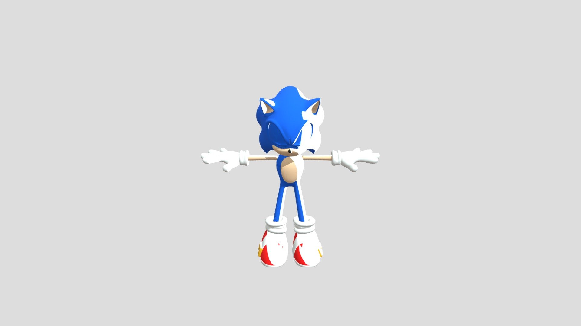 Sonic Frontier 3D Model (Rigged) - Download Free 3D model by margotsauc ...