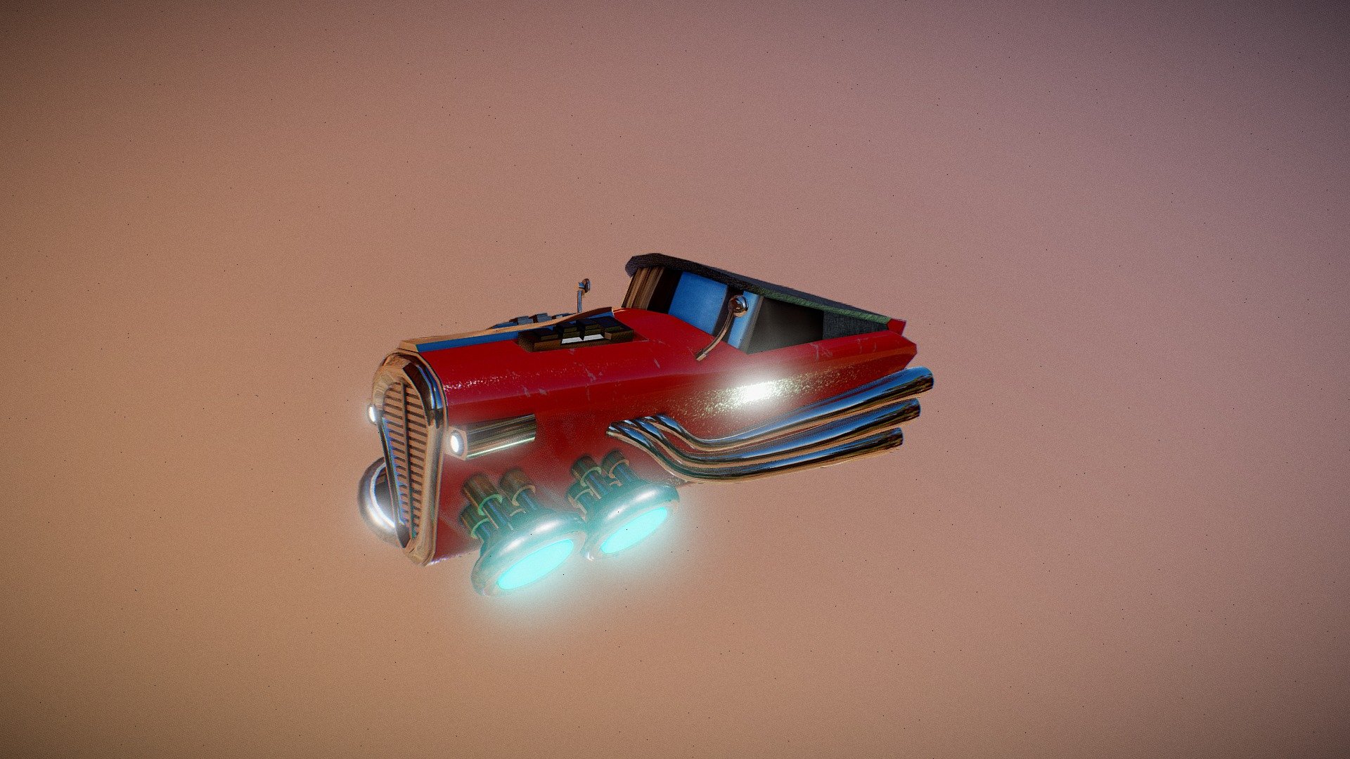 Space Hot Rod - Download Free 3D model by Sulfuric Arts (@lobsterfuric ...