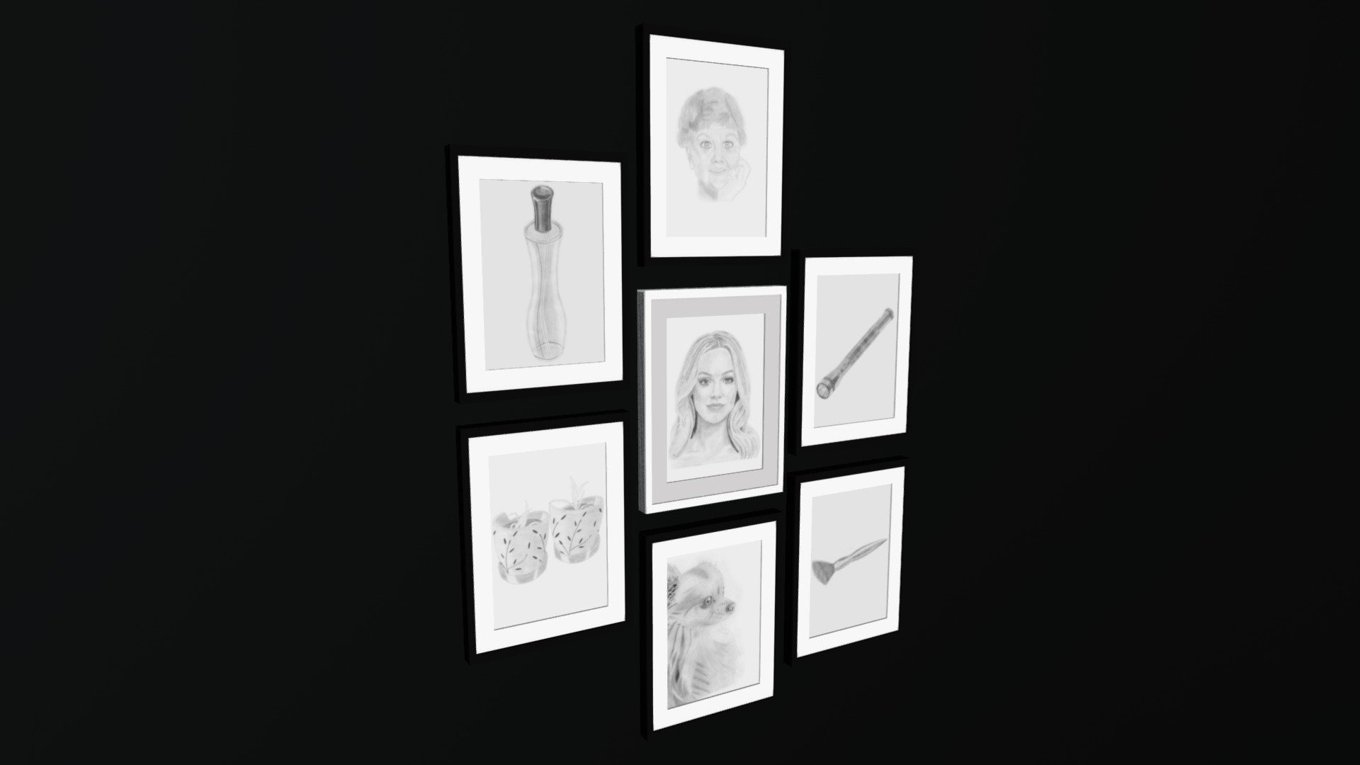 Photo frames low poly - 3D model by Wilczyca [684d13b] - Sketchfab