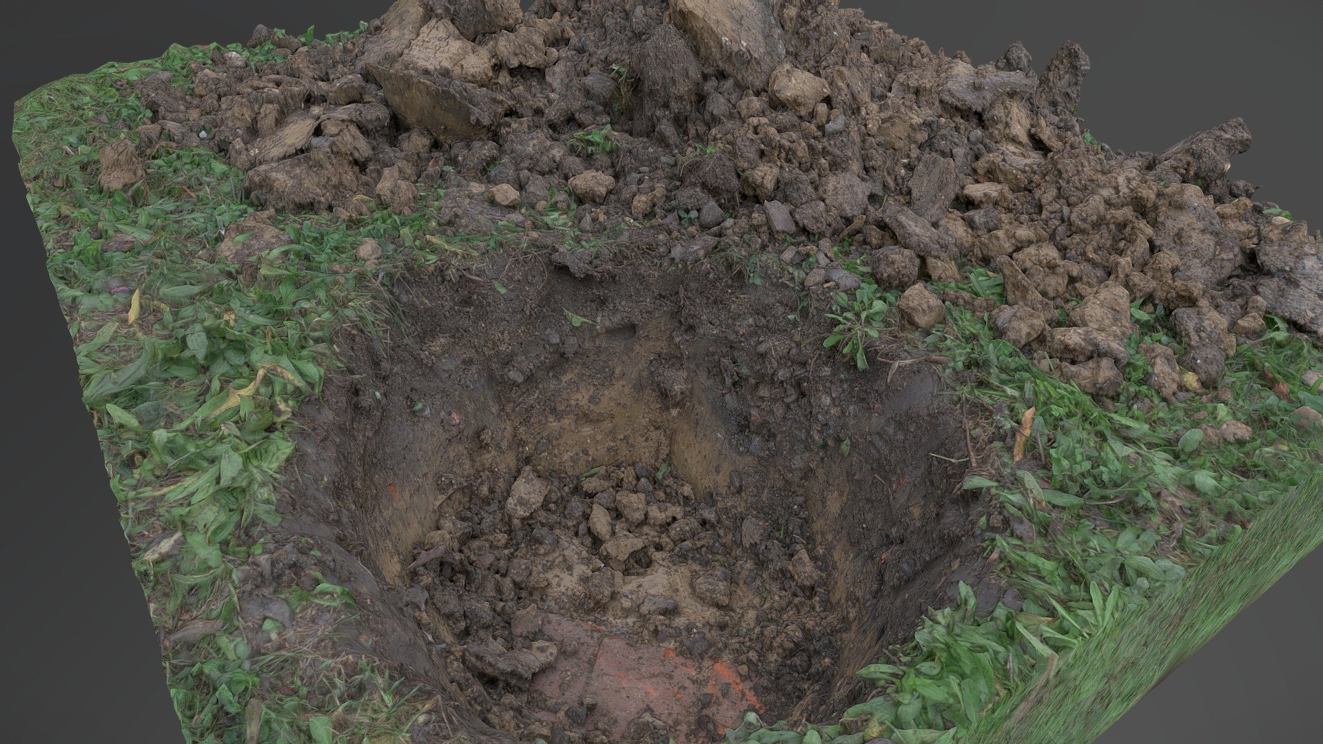 Grass dig hole - 3D model by axonite [684e3e4] - Sketchfab