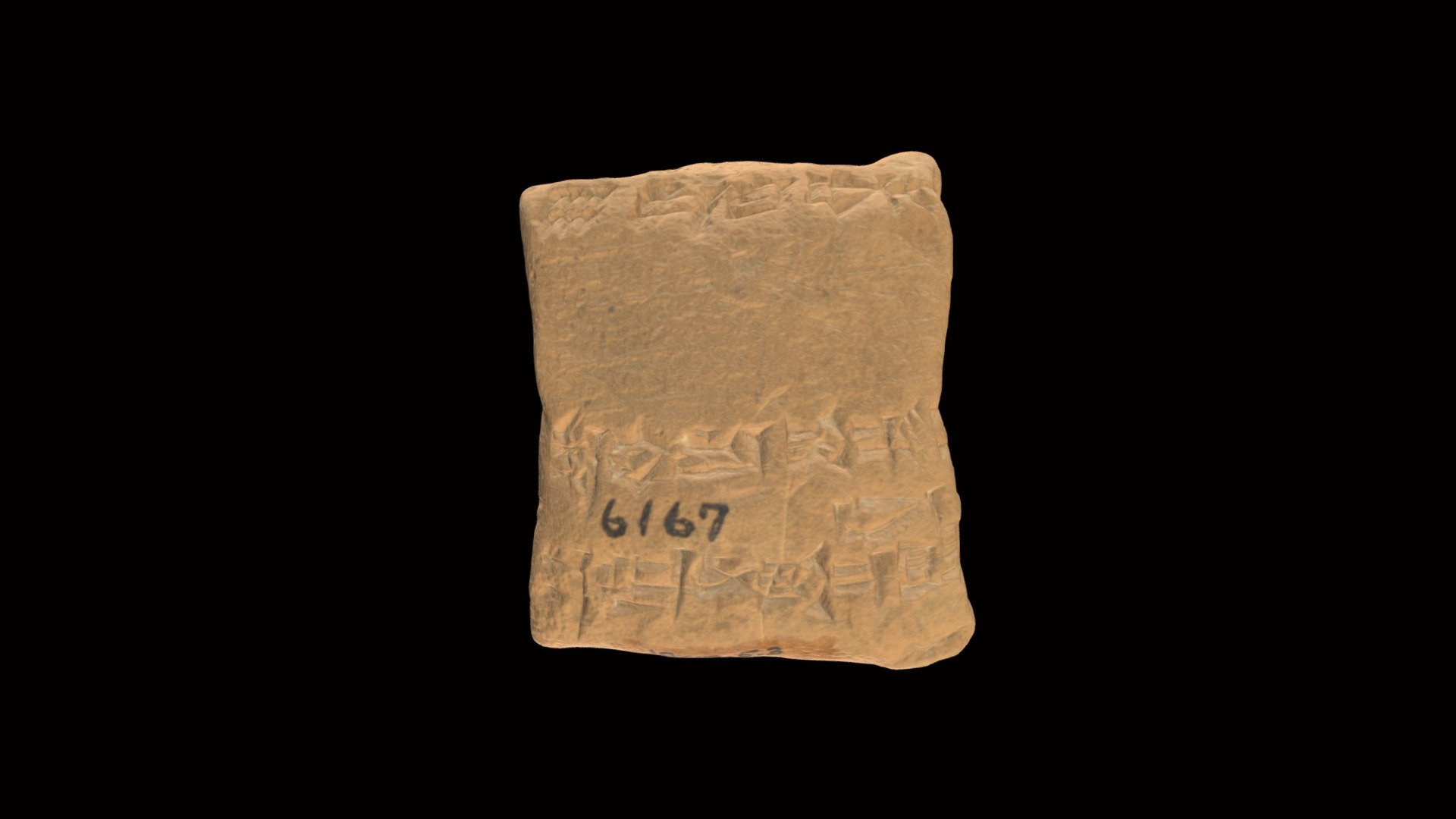 Cuneiform Tablet HMANE1909.5.3 - 3D model by Harvard Museum of the ...
