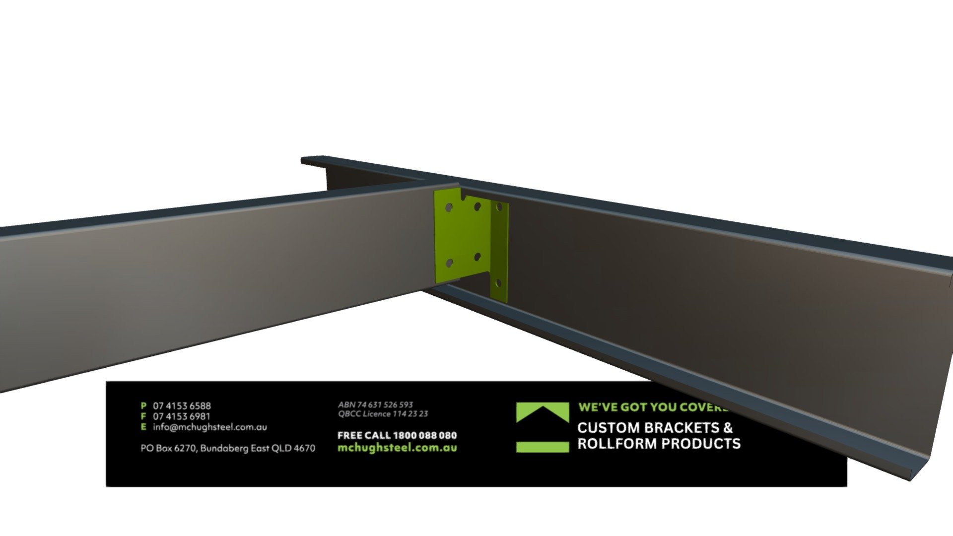 PGB250-200 Purlin Girt Bracket 250 to 200 - 3D model by mchughsteel ...
