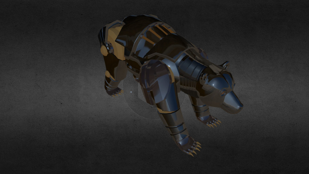 Mech Bear - 3D model by Dominik Würsch (@r00f) [6850e25] - Sketchfab