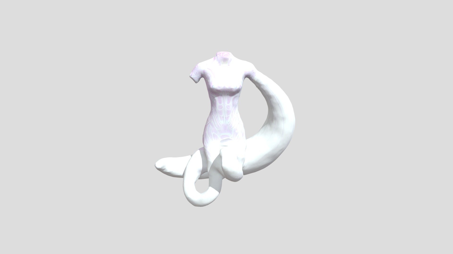 White extraterrestrial being - 3D model by startup2024win [6852251 ...