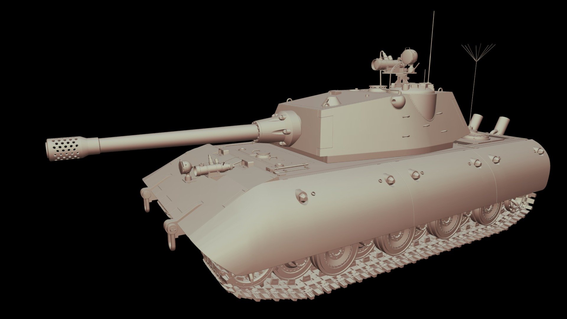 E-100 Henschel Turret - 3D model by Austrian 3D Art (@TigerclawAUT) [685248c] - Sketchfab