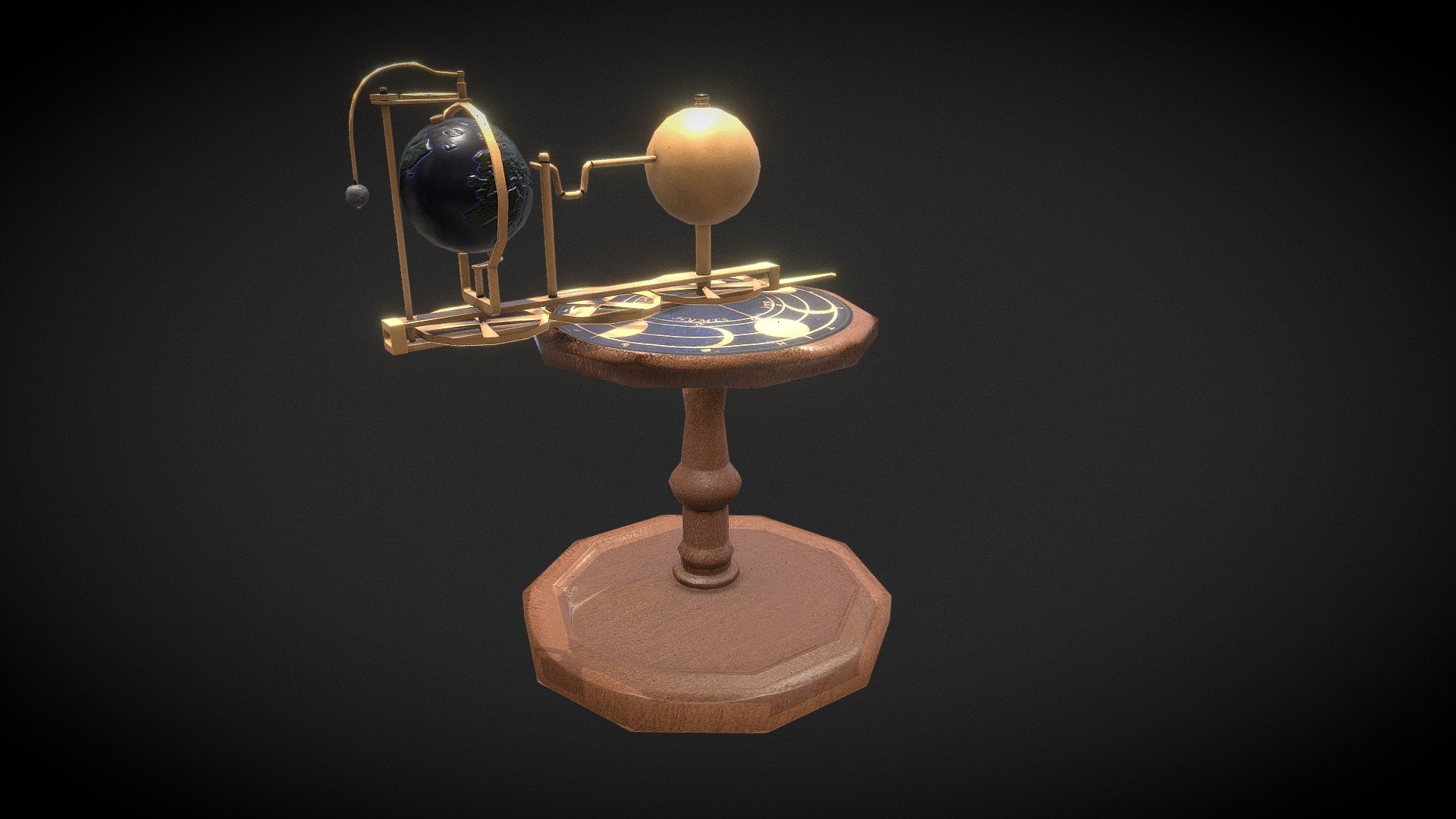 Steampunk Orrery Hard Surface Prop - 3D model by RollingThunder ...