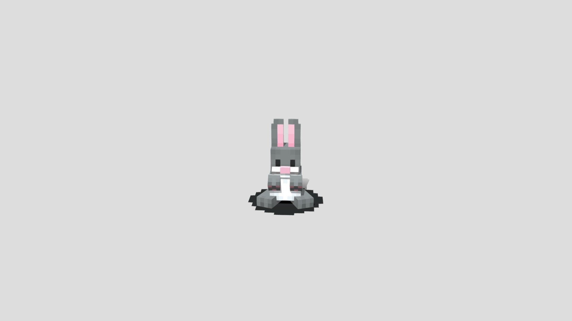Minecraft custom rabbit pet - 3D model by Kellerzin [6854563] - Sketchfab