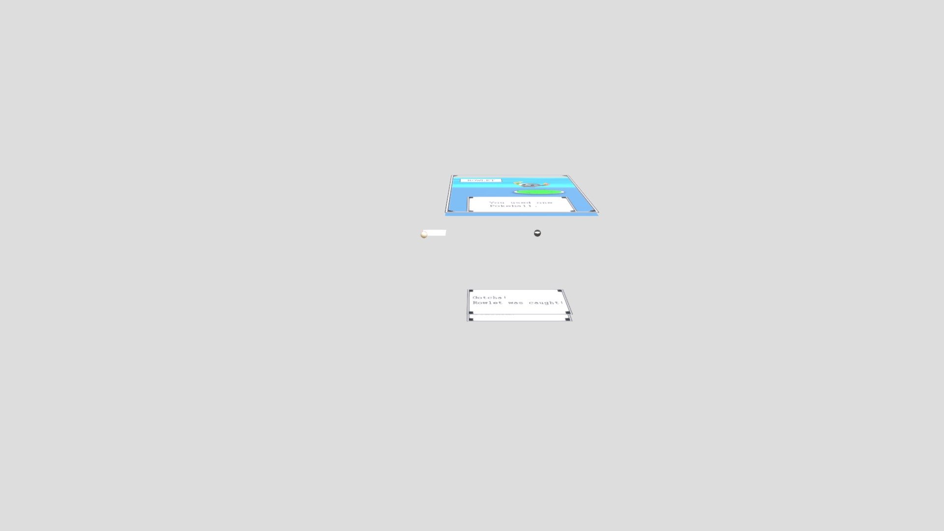 Rowlet Card Game Pokeball Catch v2 - Download Free 3D model by ...