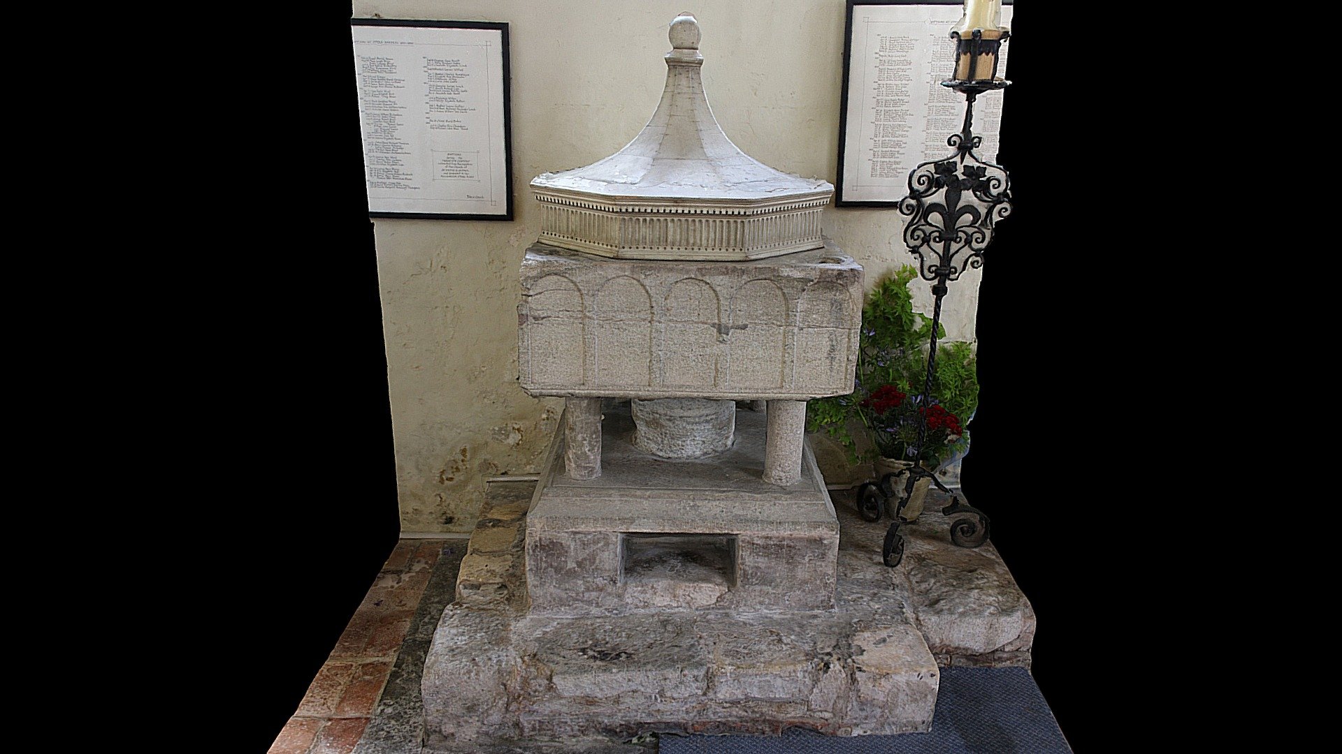 Font, Upper Hardres Church - 3D model by Kent Archaeological Society ...