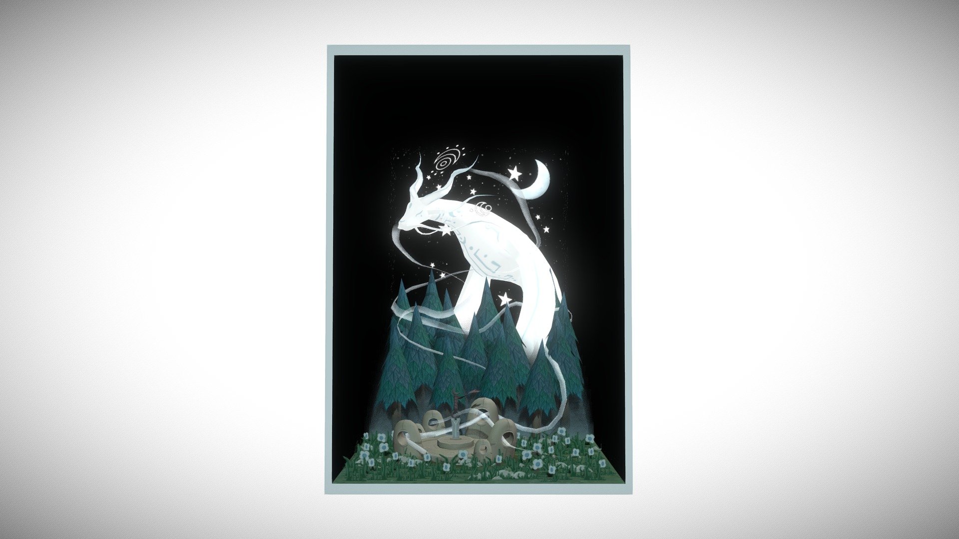 10 - Moon Spirit Diorama - 3D model by lwynne4 [68591ac] - Sketchfab