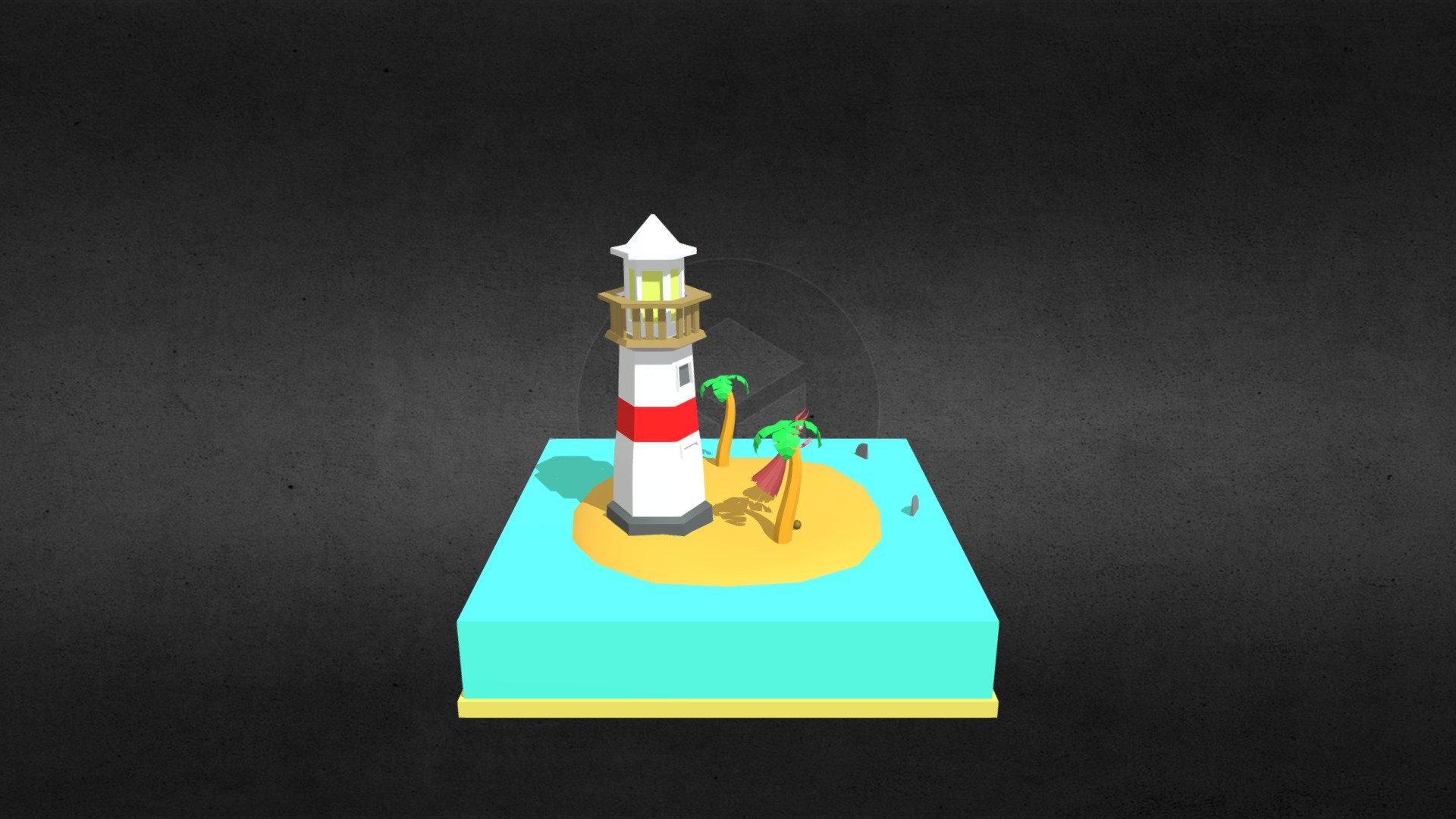 isla con personaje - 3D model by Simoncg101 [685a00f] - Sketchfab
