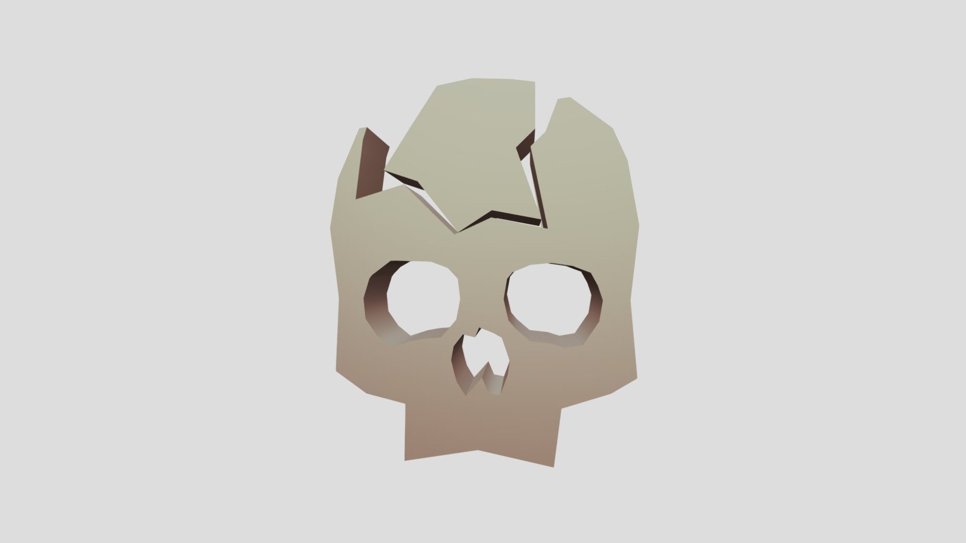 scull 3d lowpoly - 3D model by NKS3 [685c126] - Sketchfab
