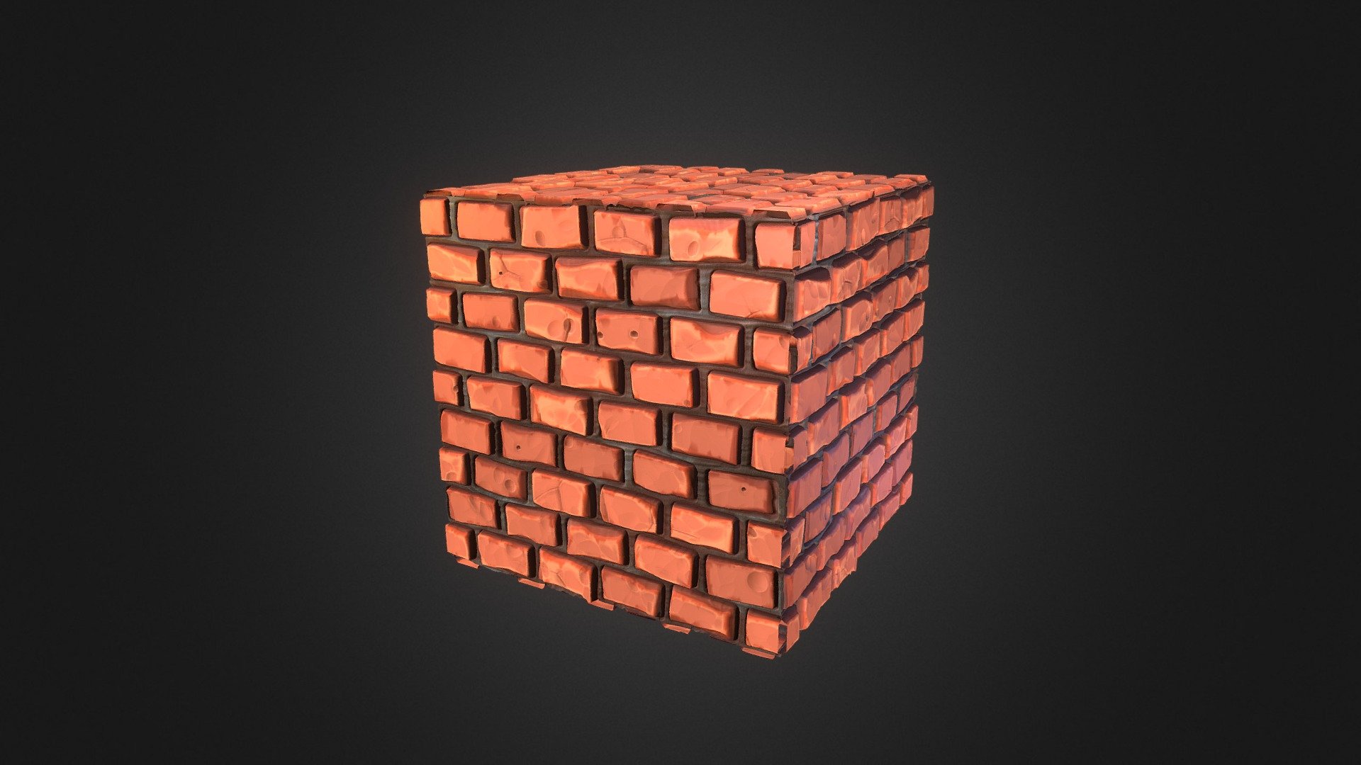Stylized Brick Material - 3D model by Alexaha322 [6860eb2] - Sketchfab