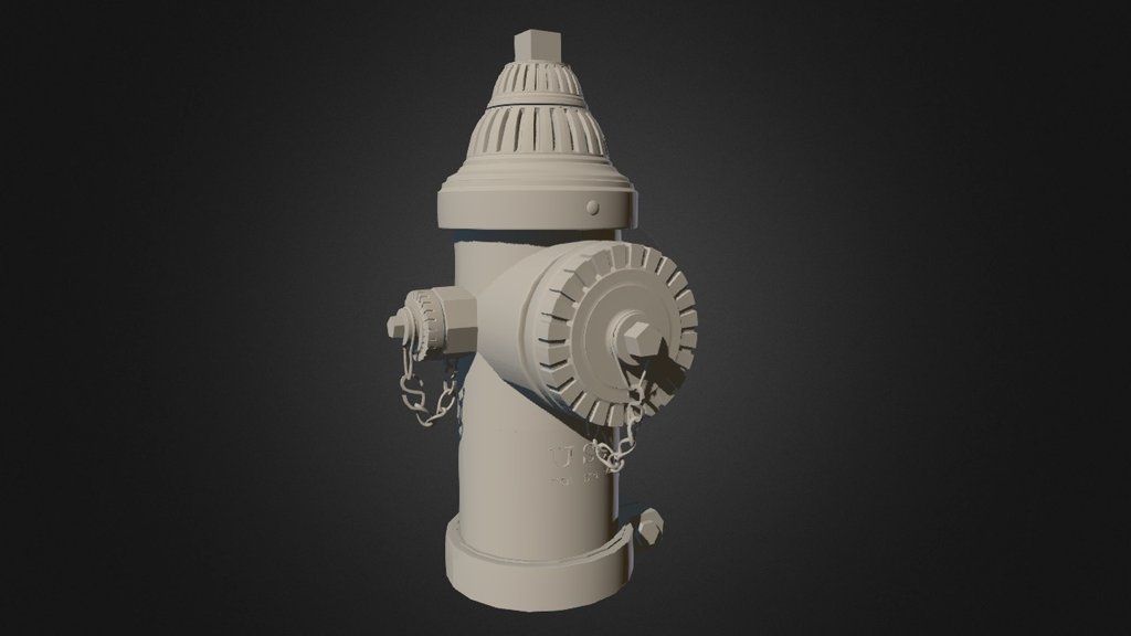 3D Fire Hydrant - 3D model by zhangte [68671ef] - Sketchfab