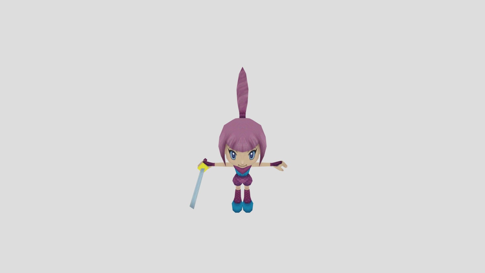 Kat (From WarioWare) - Download Free 3D model by JamirGamer [686888b ...