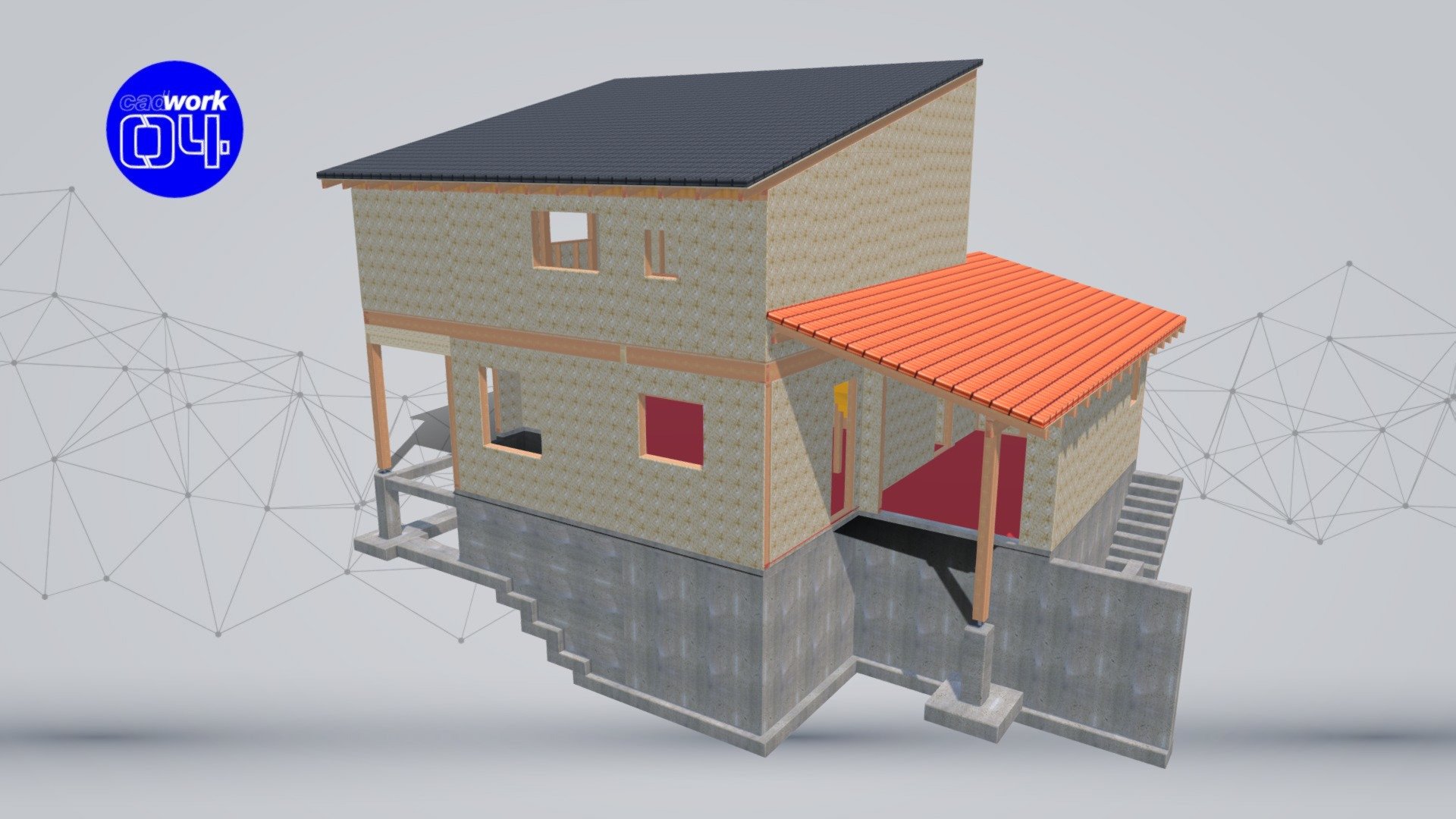 LP Léonard De Vinci - Maison Individuelle M Loeb - 3D model by ...
