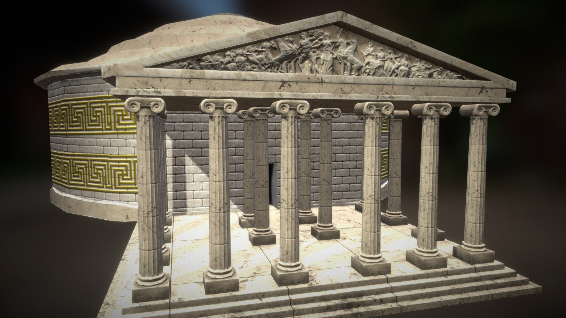Grecian Temple - Buy Royalty Free 3D model by Owlish Media (@nataliekirk) [6868c88] - Sketchfab ...