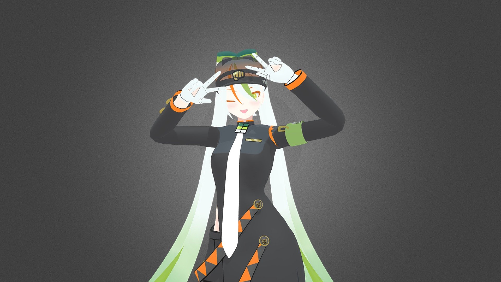 Miku Leek Outfit - 3D model by Greebly_ [6868e97] - Sketchfab