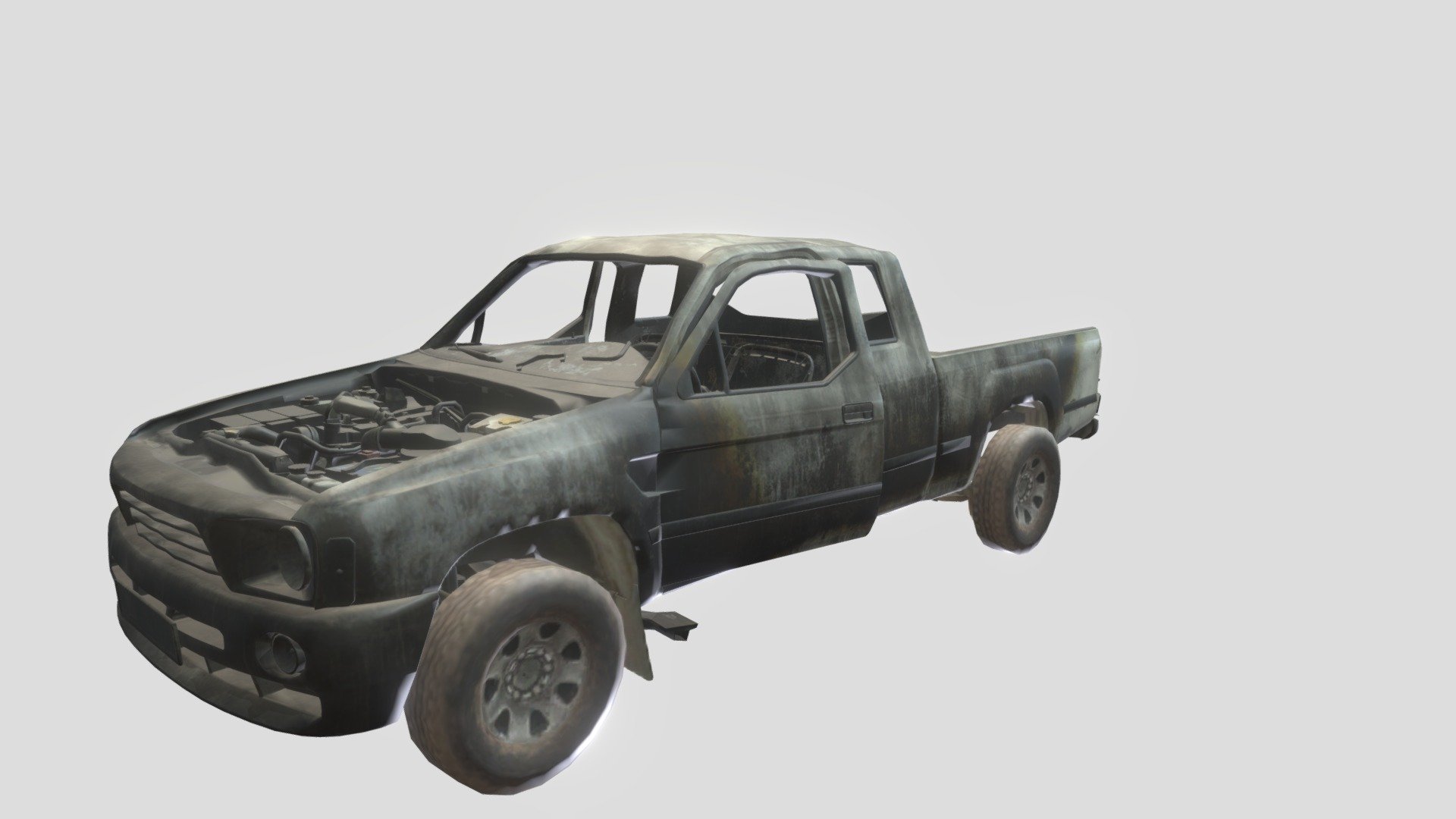 Destroyed Car - Buy Royalty Free 3D model by COELHO (@JCOELHO1 ...