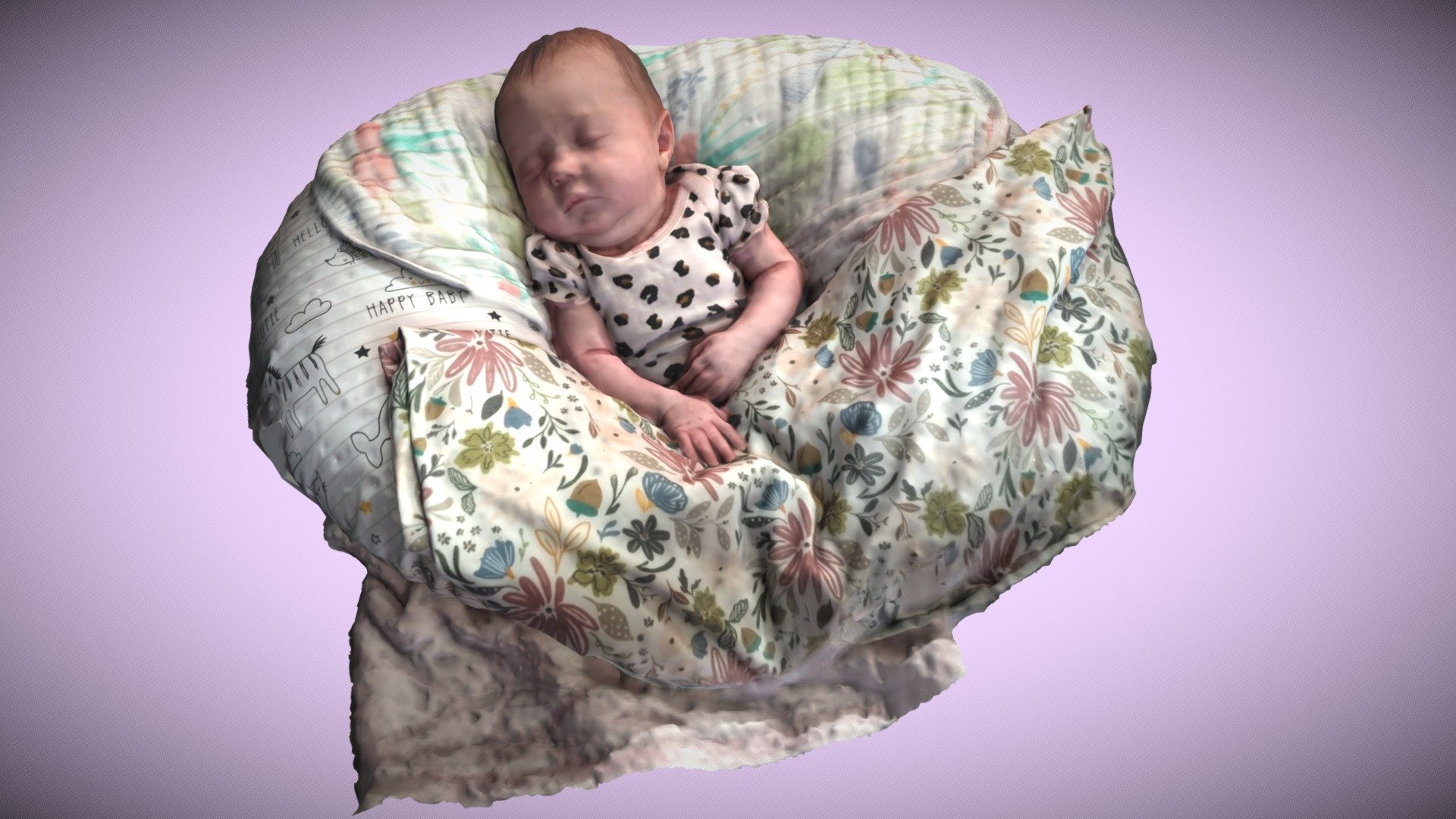 One Month Baby Scan - 3D model by thedangoldstein [686b3ce] - Sketchfab