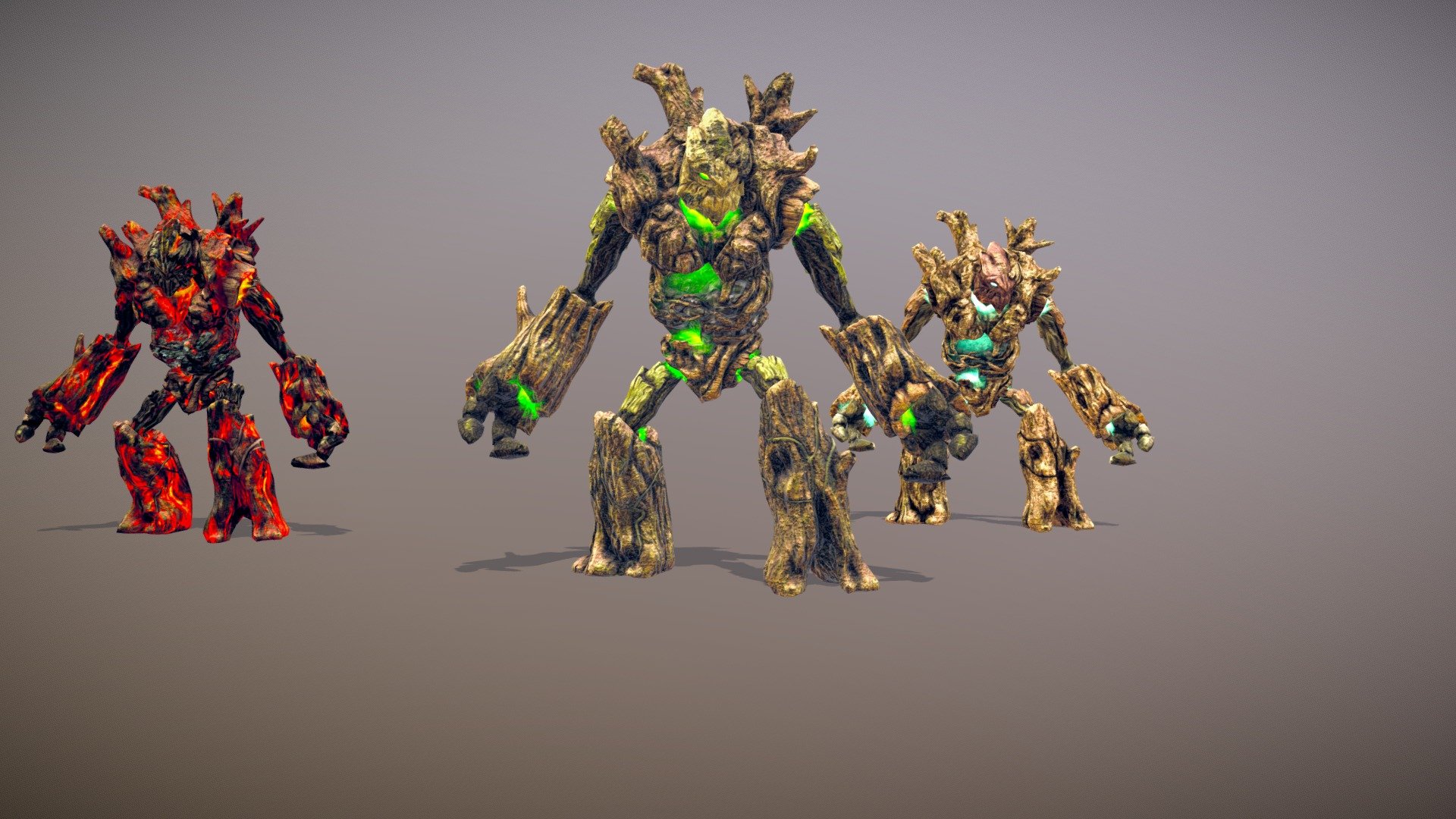 Forest Golem 03 - Buy Royalty Free 3D model by Malbers Animations ...