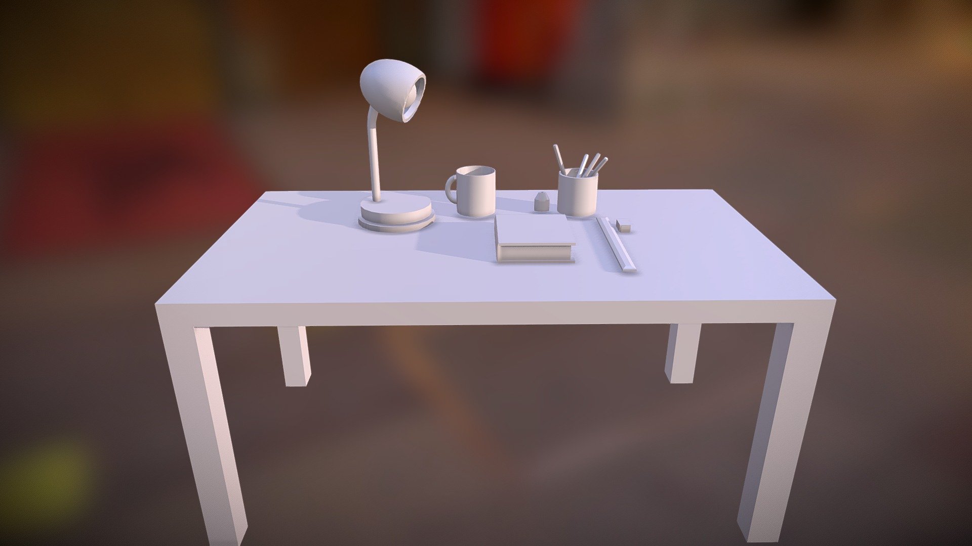 study desk model - Download Free 3D model by amyvanzi98 [687129a ...