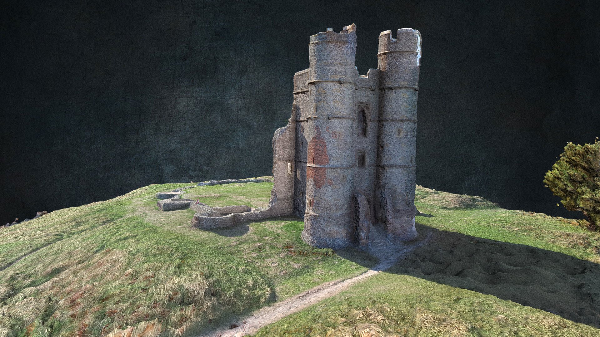Donnington Castle | UK - Download Free 3D model by Arqueomodel3D ...