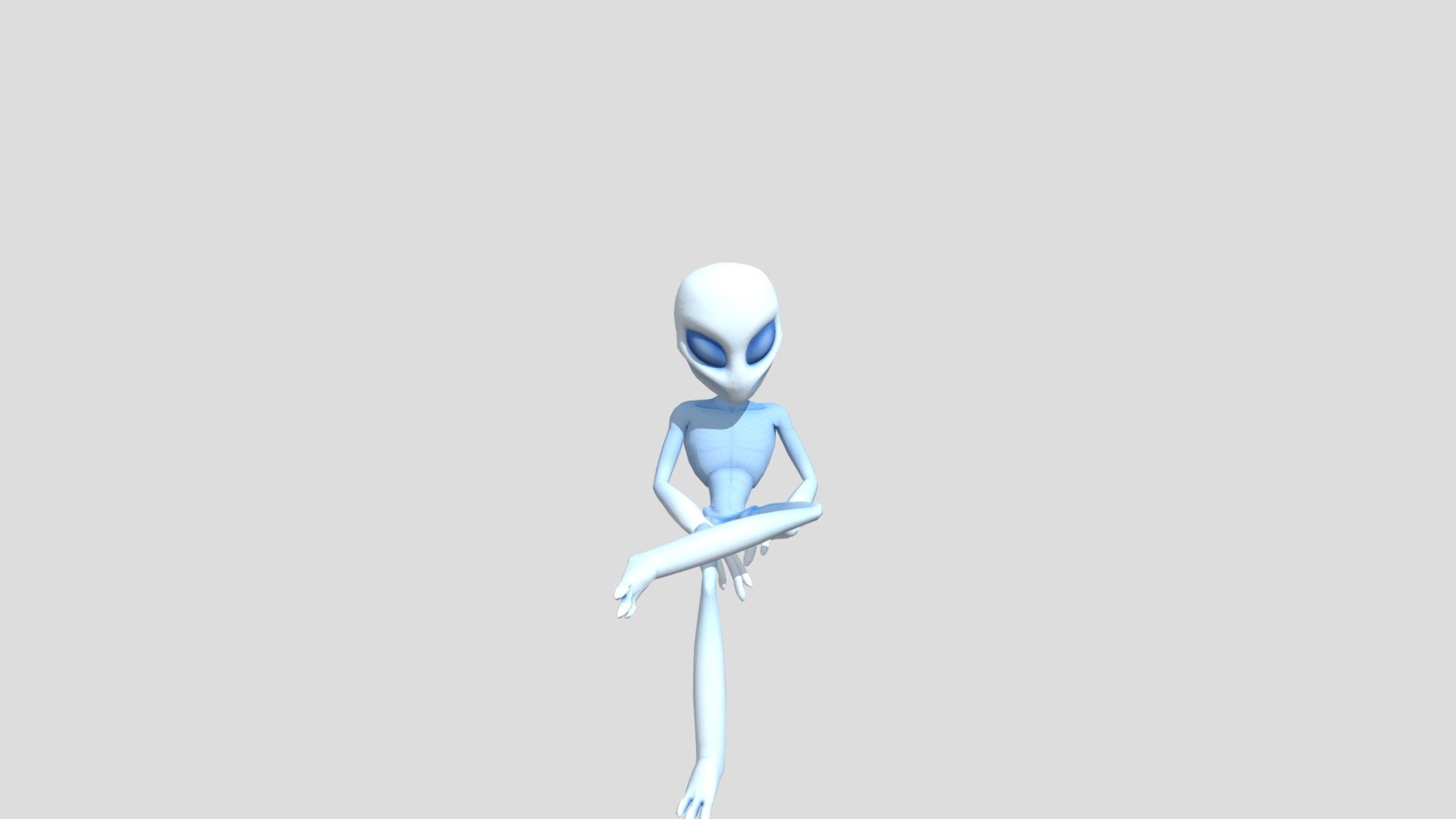 Alien1 Male Sitting Pose2 - Download Free 3D model by nonny [6872bac ...