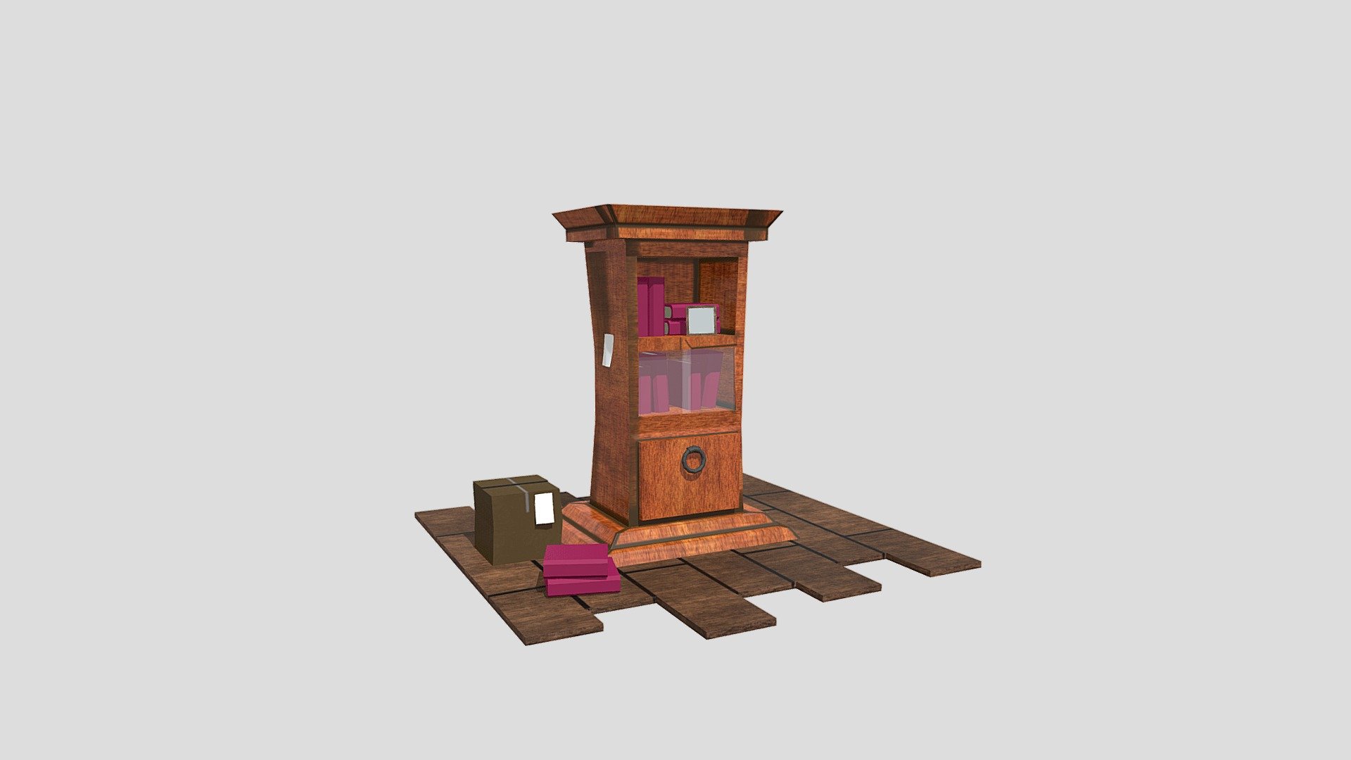 Stylized cupboard - Download Free 3D model by Ojas_creates [68749a9 ...